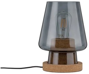 Paulmann 79736 - 1xE27/20W Stolní lampa IBEN 230V kouřová