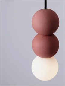 Červená designová svítilna Zero