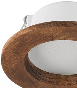 LED Podhledové svítidlo WOODY SPOT LED/5,5W/230V 4000K třešeň pr. 10 cm