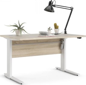 FALCO Výškově nastavitelný psací stůl Office 80400/382 dub sonoma/bílá