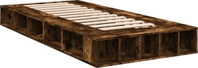 Rám postele kouřový dub 90 x 200 cm kompozitní dřevo 3280521