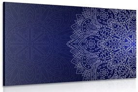 Obraz tmavě modrý ornament - 60x40 cm