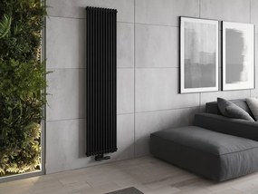 Mexen Kansas dekorativní radiátor 1800 x 420 mm, 1242 W, černý - W204-1800-420-00-70
