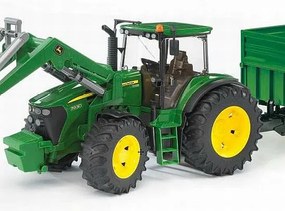 Bruder 03055 Traktor JOHN DEERE + VLEK + RADLICE