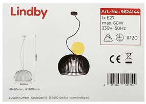 Lindby Lindby - Lustr na lanku JURSA 1xE27/60W/230V LW0754