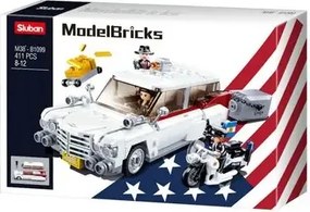 Sluban Model Bricks M38-B1099 Americký vůz pro lupiče / LEGO - kompati