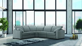 Pregio Italia sofa&relax Rohový gauč ZAK Provedení: 2 místná + lehátko, Vzorník látek: tekno fibra 02 linen