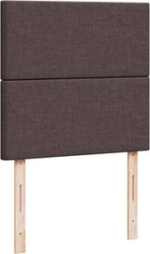 Box spring postel s matrací tmavě hnědá 90x190 cm textil 3292639