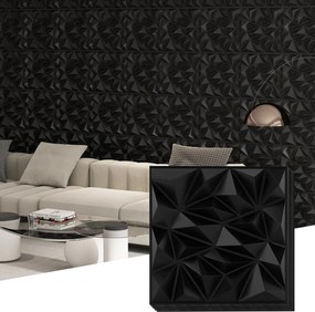 Costway 20 kus 3 D nástěnné panely diamantové obklad stěny nástěnná dekorace