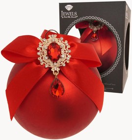 Ručně malovaná vánoční ozdoba Rhinestones + Bow