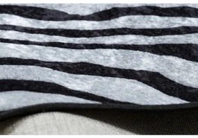 MIRO 51331.803 mycí kobereček Zebra protiskluz černý / bílá velikost 140x190 cm | krásné koberce cz