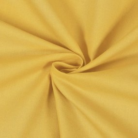 Goldea bavlněná jednobarevná látka - plátno suzy - medově žlutá 160 cm