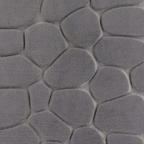 Předložka do koupelny Stones, 50x80 cm, grafitová