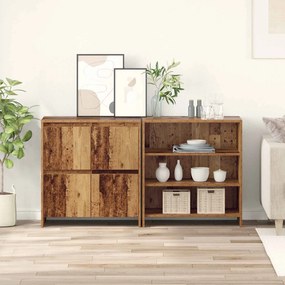 Servírovací skříň 2 ks Staré dřevo 70 x 41 x 75 cm 3393300