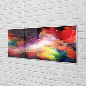 akrylový obraz Fraktály abstraktní vlna 120x60 cm