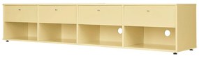 Světle žlutý TV stolek 214x45 cm Mistral – Hammel Furniture
