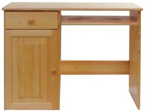 Vomaks unit, s.r.o. Psací stůl 105 Klasik masiv borovice Barva: surové dřevo, Varianta: vpravo