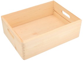 ČistéDřevo Dřevěný box 40 x 30 x 14 cm
