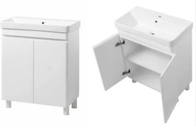 Lavedo Vivace White Mini 70 koupelnová skříňka s umyvadlem, lesk