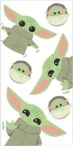 Jerry Fabrics Plážová osuška Star Wars Baby Yoda 70x140 cm