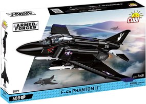 Cobi 5898 americký stíhací bombardér f-4s phantom ii black bunny 1:48