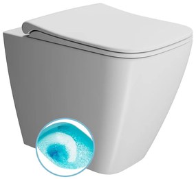 GSI NUBES WC mísa stojící, Swirlflush, 35x52cm, spodní/zadní odpad, bílá dual-mat 961009