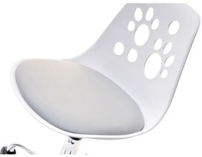 MPT Dětská otočná židle Foot - bílo šedá