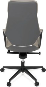 Kancelářské křeslo KA-T8426 GREY, houpací mechanismus, šedá ekokůže (59 x 63) cm