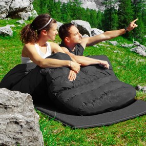 Costway Dvojitý spací pytel Goplus 2 People XL dekový spací pytel