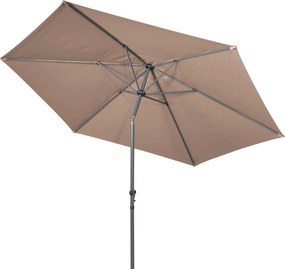 Livarno® Slunečník, 3 m, hnědošedá