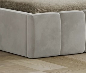 Postel RIMINI 140x200 zelená s úložným prostorem