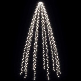 Světýlka na stromeček 500 LED studená bílá 500 cm dovnitř i ven 328896