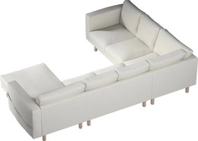 Potah na pohovku IKEA Norsborg rohová, 5-místná se šezlongem barva šedá látka pletený vzor