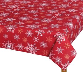 Bellatex Ubrus VÁNOCE 100x100 cm Vánoce hvězda Červená,Bílá
