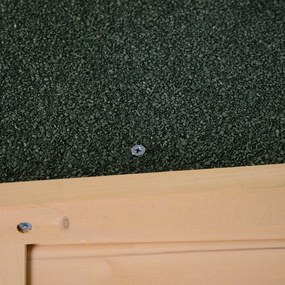 Outsunny zahradní kůlna na nářadí s policemi kůlna na nářadí zahradní kůlna z přírodního dřeva 75 x 56 x115 cm | Aosom