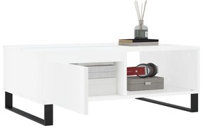 Konferenční stolek bílý 90 x 60 x 35 cm kompozitní dřevo - Default Title