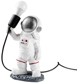 Stolní lampa Astronaut stříbrná/bílá