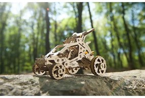 Ugears 3D dřevěné mechanické puzzle Mini bugina