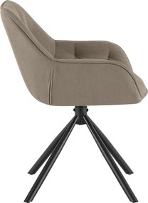 Jídelní židle Rimio manšestr – taupe