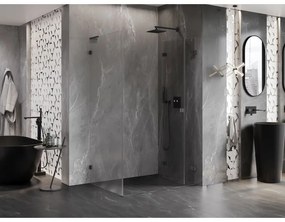 Mexen Lunar-F L, skládací sprchový kout pravý 100 x 80 cm, 8mm čiré sklo, grafitový profil, 836L-100-080-95-00-P