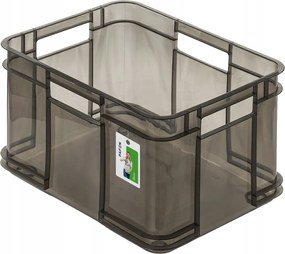 Keeeper Úložný box pro domácnost i dílnu, BRUNO M, 16L, 35 x 27 x 21 cm, kouřový