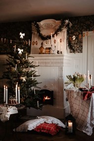 Strömshaga Kovová vánoční ozdoba Estelle Polka Brass, měděná barva, kov