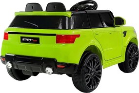 LEAN CARS Elektrické autíčko HL1638 s dálkovým ovládáním, MP3 a LED světlem zelené