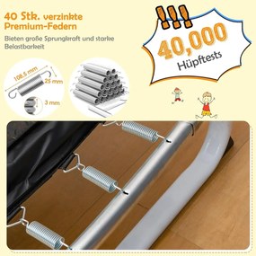 Costway 3-in-1 Dětská trampolína s houpačkou a horizontální tyčí