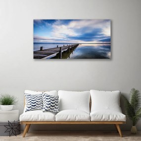 Obraz na plátně Most Moře architektura 120x60 cm
