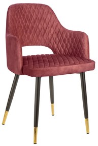 Designová židle Laney červený samet
