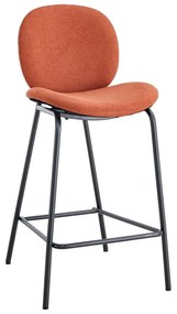 Barové židle v sadě 2 ks v cihlové barvě (výška sedáku 65 cm) Cori – Marckeric