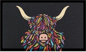 Rohožka z PVC 40x70 cm Highland Cow – Artsy Doormats