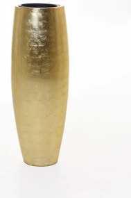 Zlatý květináč MAGNUM, sklolaminát, výška 100 cm, zlatý lesk