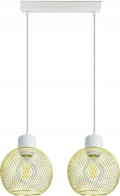 Závěsné Stropní Svítidlo Lustr Gold Globe 488-BZ2 Led 2xE27 Led Nastavitelné